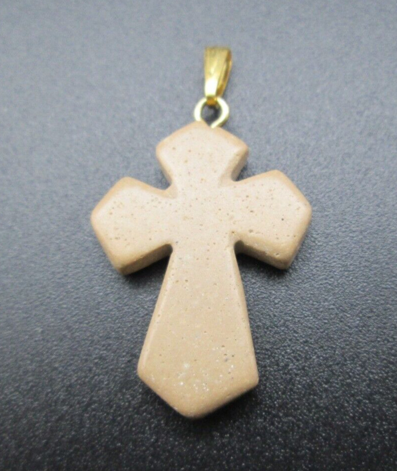 Vintage Natural Stone Cross Stone Healing Energy Esta… - Gem