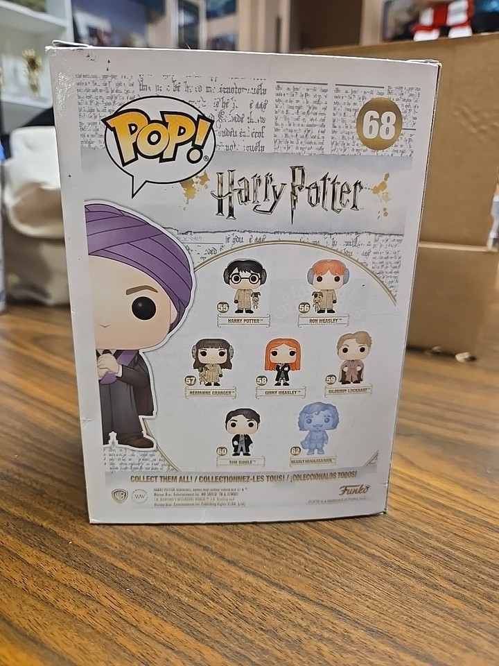 Funko Pop Harry Potter Professor Quirrell 68 2018 Fall Exclusive | eBay