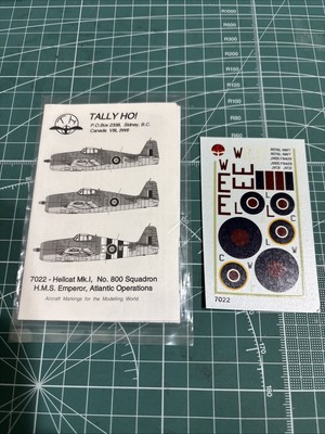 Tally Ho 1/72 Hellcat Mk I 800 Sq HMS Emperor Atlantic Operation Decal ...
