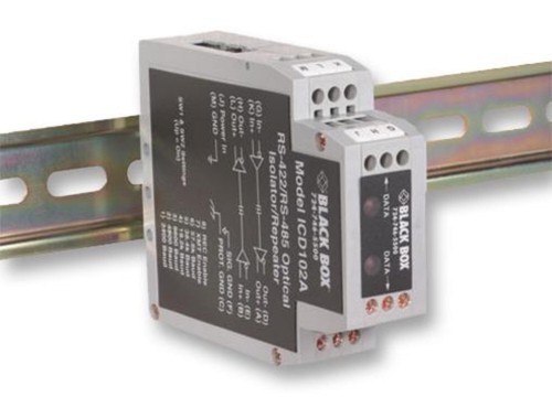 Black Box Network - ICD102A - Black Box DIN Rail Repeaters with Opto ...