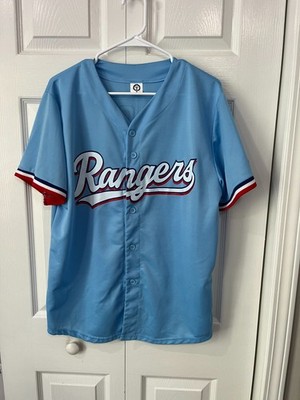 Texas Rangers Corey Seager Powder Blue Replica Jersey Medium | eBay