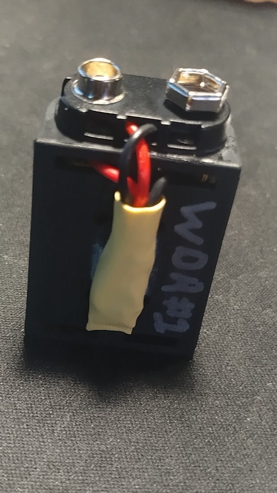 24 Volt Mod Active Guitar / Bass Pickup Battery Pack 9V Battery ...