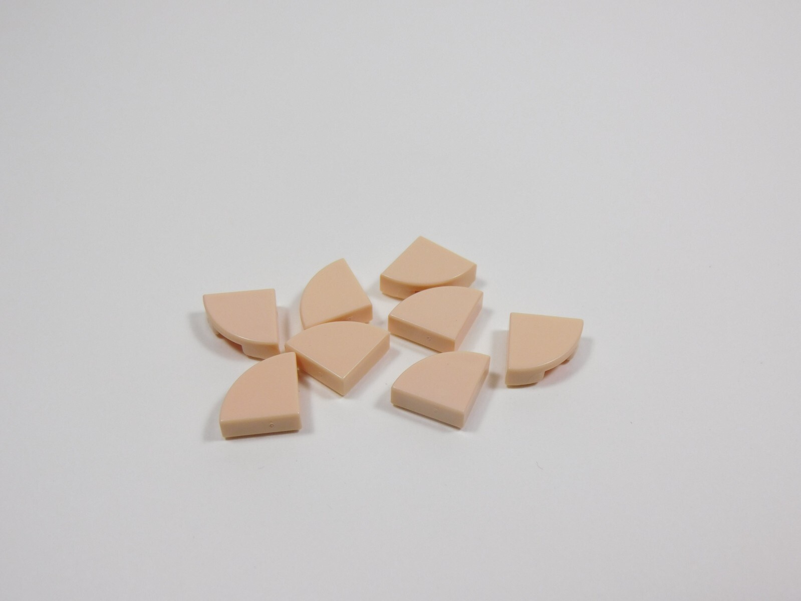 LEGO 8 Light Nougat 1x1 Round Corner Smooth Tiles Plates K11 | eBay