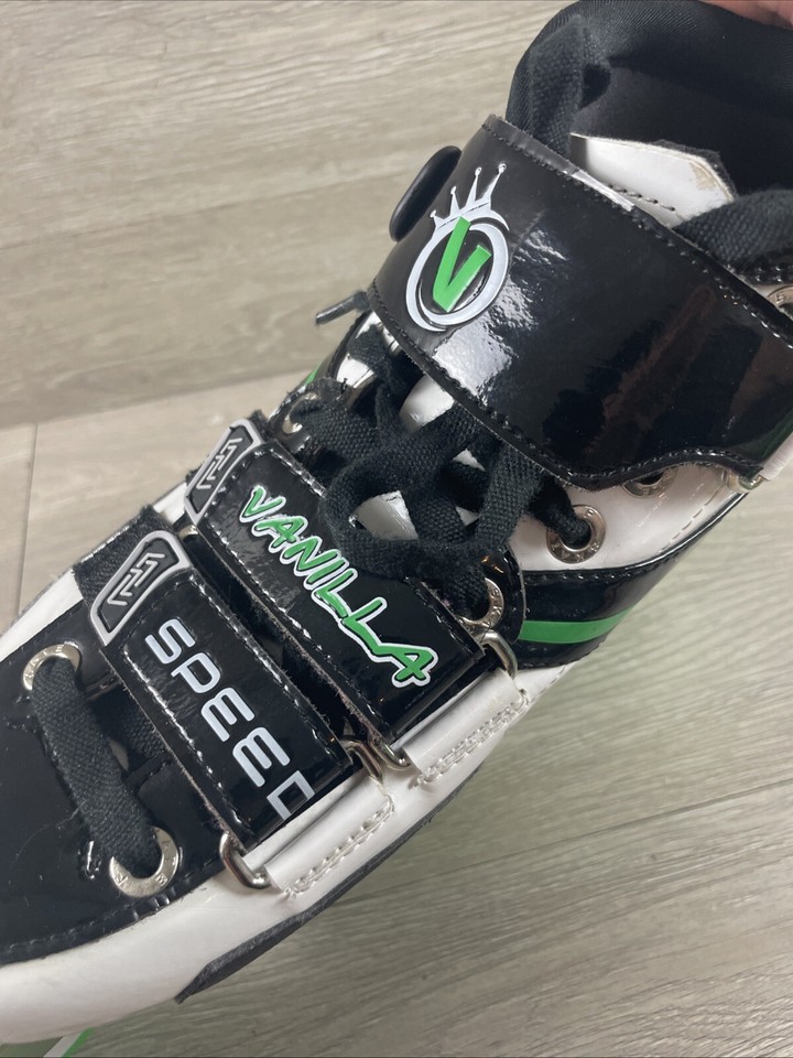 Vanilla VNLA Speed Inline Skates Black Green US 9 3x118mm 12.8” Inch ...
