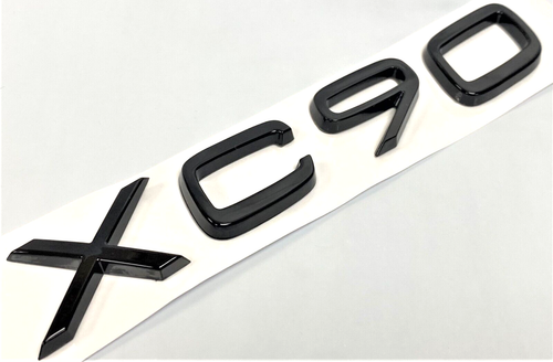 BLACK XC90 FIT VOLVO XC90 REAR TRUNK NAMEPLATE EMBLEM BADGE LETTERS ...