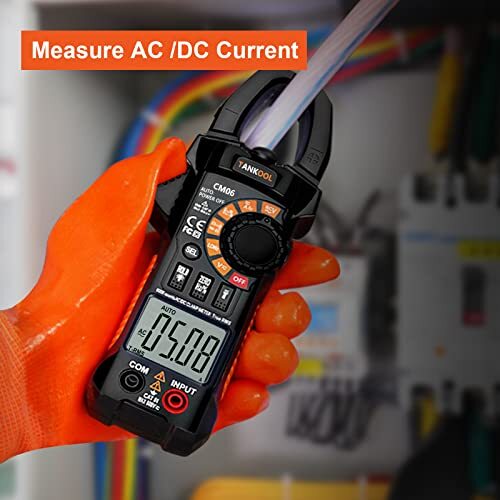 TANKOOL Digital Clamp Meter Multimeter Tester T-RMS 6000 Counts, Auto ...