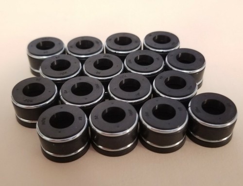 16pc NITRILE RUBBER Valve Stem Oil Seals Chevy 350 400 11/32" .500 ...