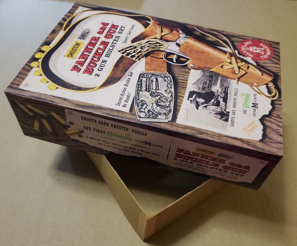 Mattel Shootin Shell Fanner & Buckle Gun Empty Box only for Holster ...
