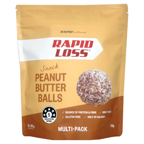 Rapid Loss Peanut Butter Snack Balls 175g Multi-Pack Gluten Free ...