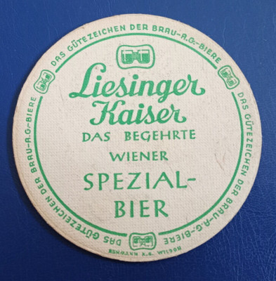Bierdeckel Brauerei Liesinger Kaiser Wien Internationale Gartenschau ...
