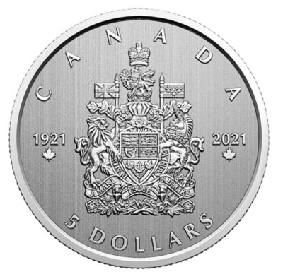 🇨🇦 Canada $5 Five Dollars Silver Coin, THE ARMS OF CANADA, 2021 | eBay