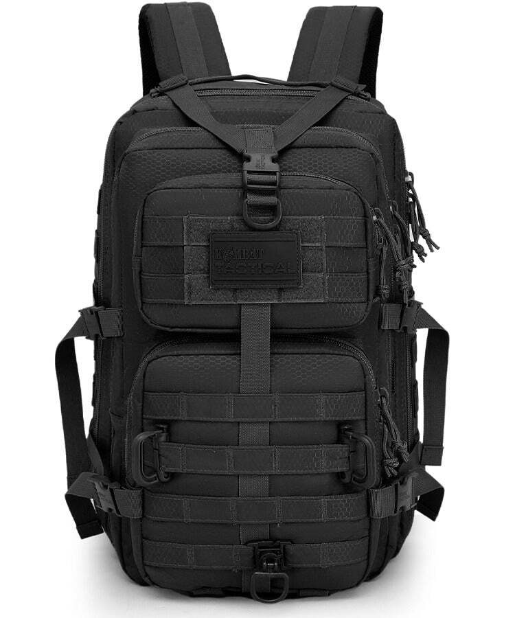 Kombat UK Hex - Stop Reaper Pack 40L Black Military Backpack Army ...