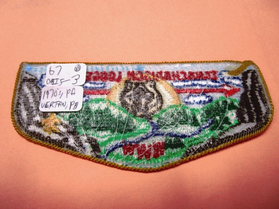 OA Tanacharison Lodge 67,S-3, 1970s Wolf Mtns Flap,FDL,PB ...