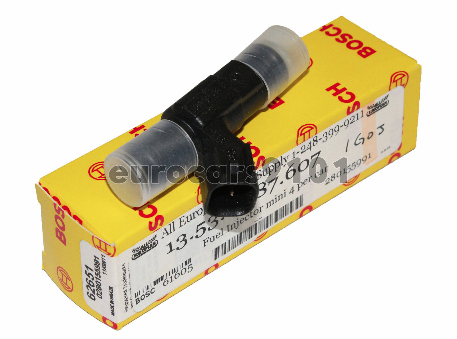 Mini BMW R50 R52 FUEL INJECTOR COOPER 1.6 02-08 OEM BOSCH 0280155991 ...