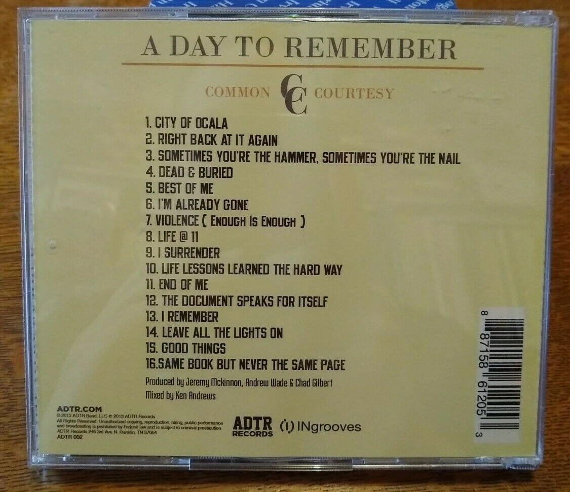 Common Courtesy Album Cover