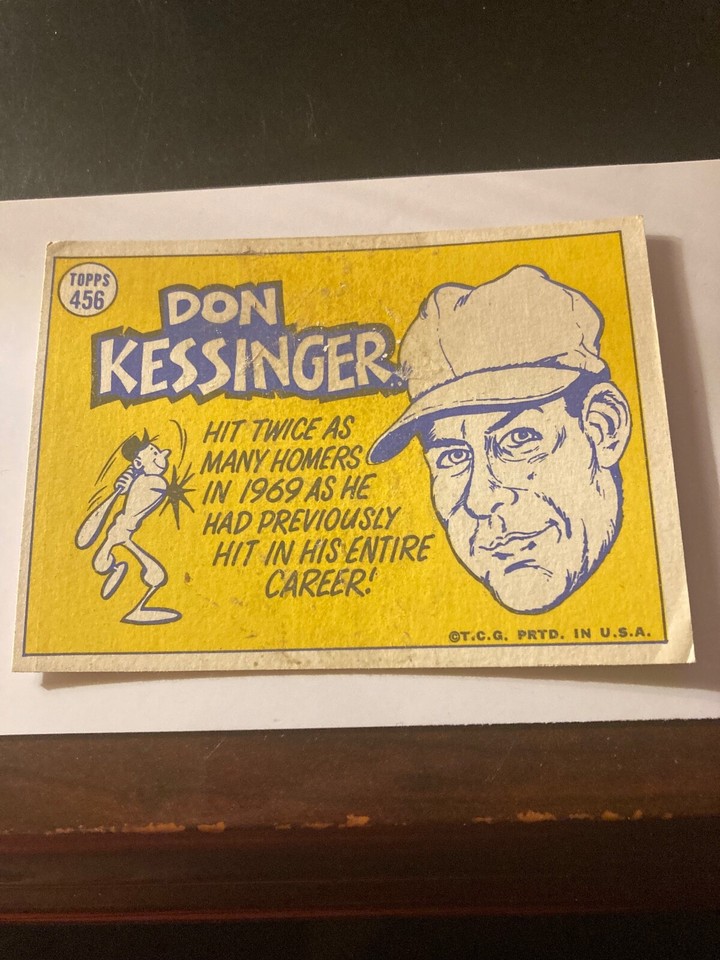 1970 Topps - All-Star Don Kessinger #456 Chicago Cubs - bad corners | eBay