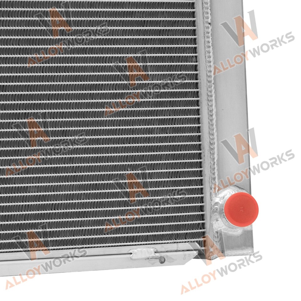 2 Row Aluminum Radiator Double Pass for Chevy SBC 350 Crossflow Style ...