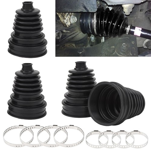 4X Silicone CV Drive Shaft Boot Kits/Universal Round Clamp Replacement ...
