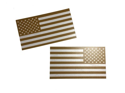Forward+Reversed Brown Transparent American flag USA polycarbonate ...
