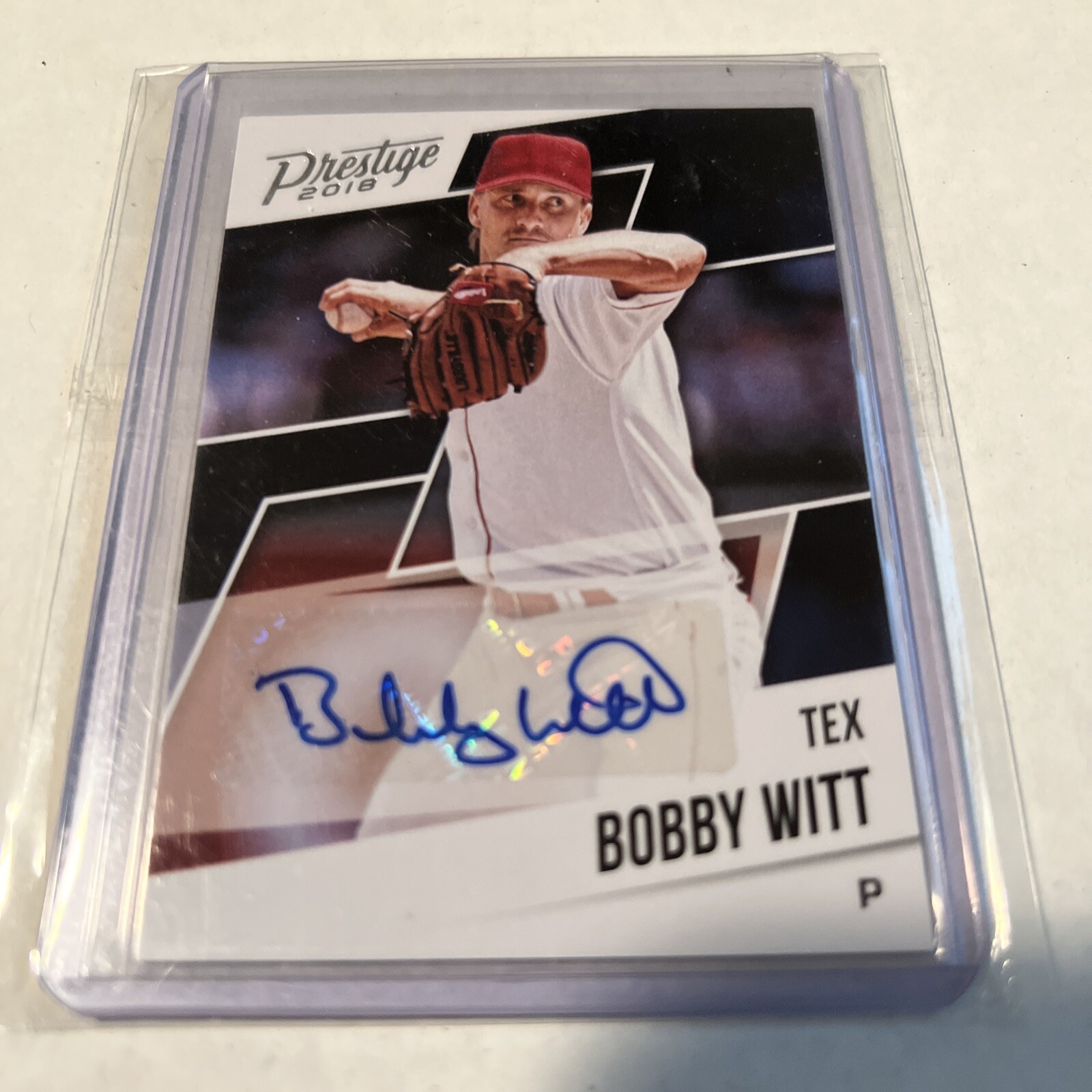 2018 Chronicles Prestige Bobby Witt Auto Autograph #PA-BW Rangers B307 ...