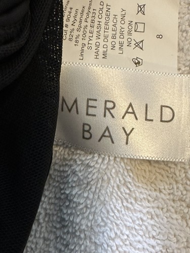 Women's Swimsuit Emerald Bay Women’s One Piece Swimsuit Size 8 Black ...