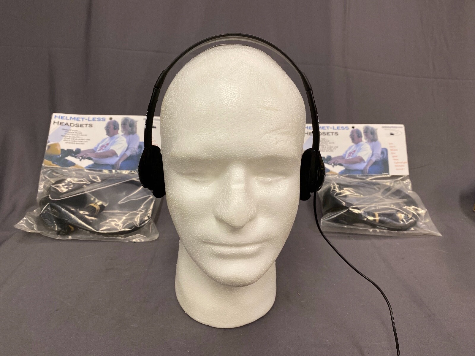 HELMETLESS HEADSET motorcycle Koss - GREAT BASS fits GoldWing & Harley ...