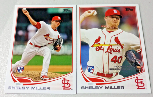 2013 Topps Rookie Card Shelby Miller &2013 Topps Update Rookie Debut ...