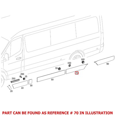 Genuine OEM Center Left Side Body Panel Molding 91069008009K83 for ...