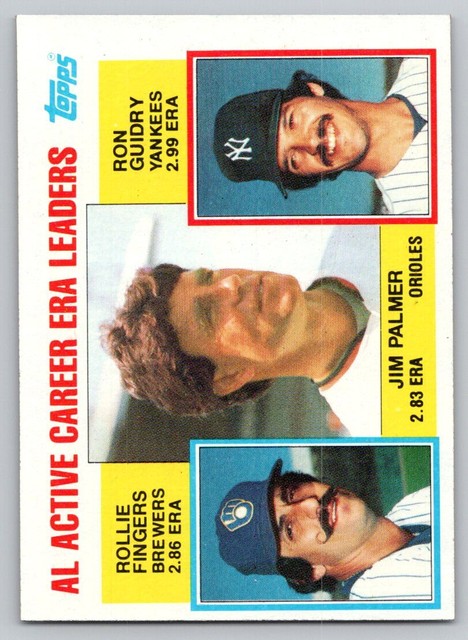 1984 Topps - Career Leaders #717 Ron Guidry, Jim Palmer, Rollie Fingers ...