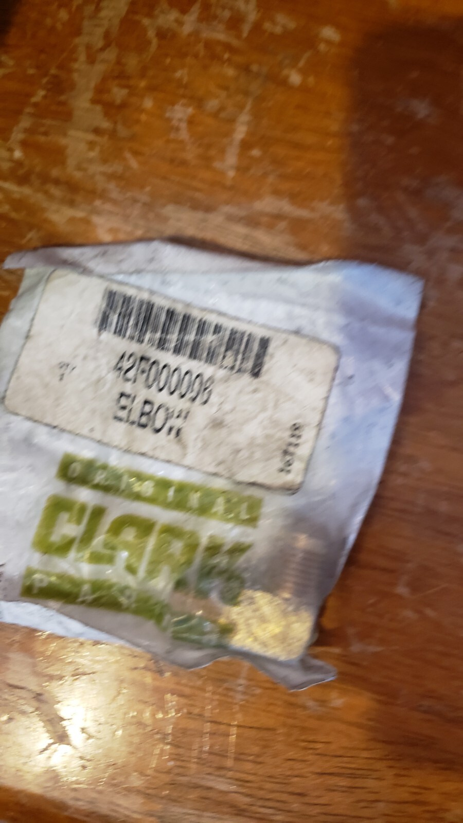 NEW OEM Clark Forklift Connector Elbow Brass Screw Hardware 90 deg ...