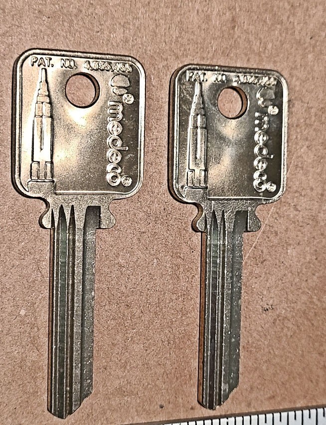 Medeco blank uncut square headed keys, qty. 2 for 1 price | eBay