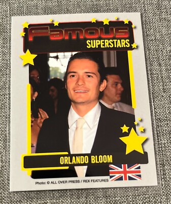 Orlando Bloom Vintage 2005 #057 RARE MINT Famous Superstars | eBay