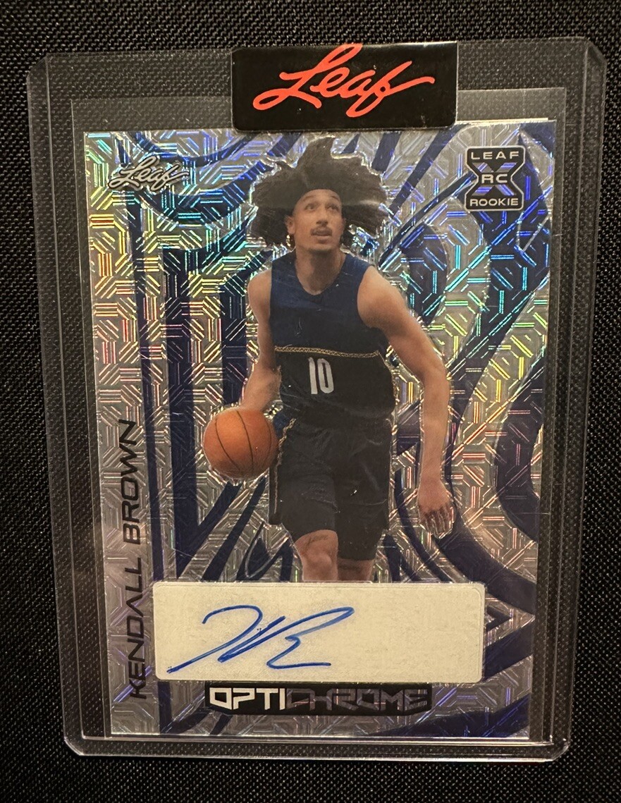 2023 Leaf Optichrome KENDALL BROWN Basketball Signed 1/1 Pre-Production ...