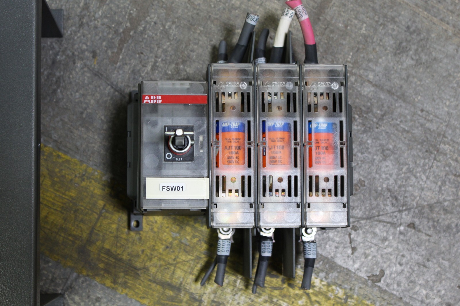 ABB OS100J03 GENERAL PURPOSE SWITCH + HANDLE 100 AMP 3 PHASE EXCELLENT ...
