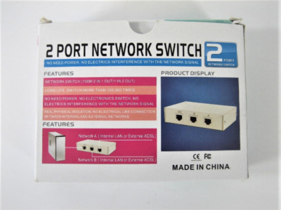 2-Port Network Switch - Manual Switch | eBay
