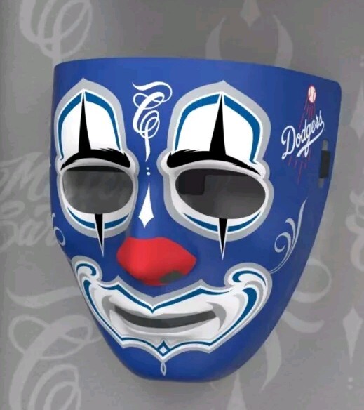 Mister Cartoon X MLB Los Angeles Dodgers Stadium Edition Clown Mask IN ...