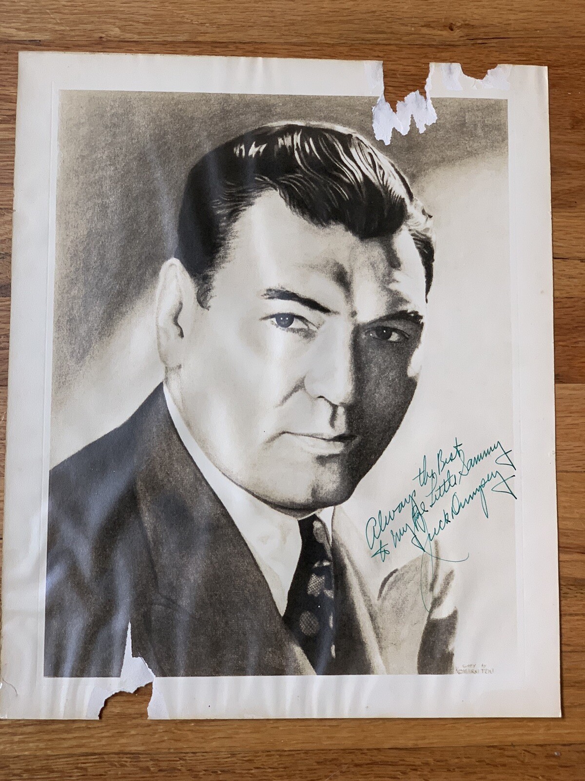 Jack Dempsey Autographed Memorabilia | Signed Photo, Jersey ...