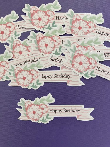 Birthday Card Making Banners Embellishments Sentiments Card Toppers ...