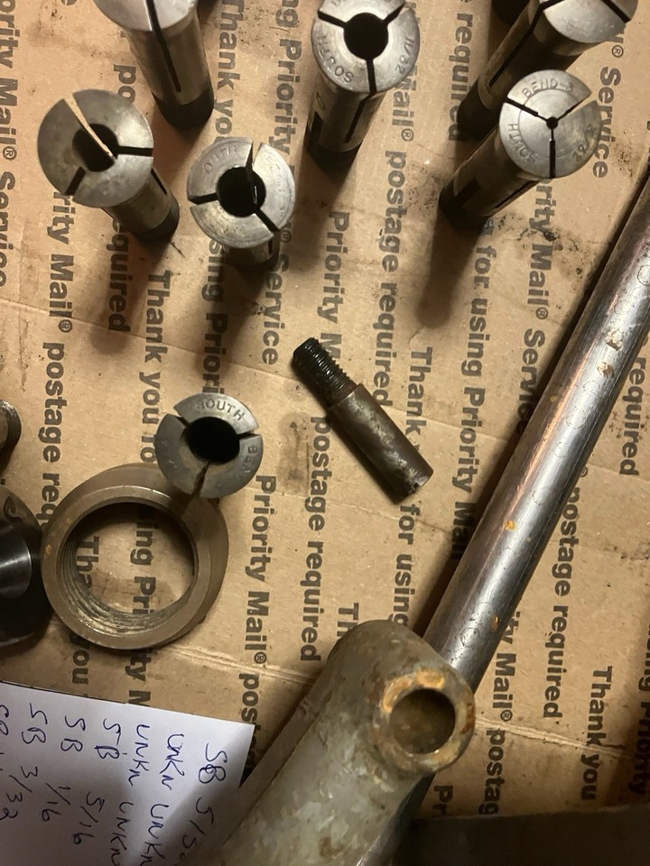 South Bend 9” Lathe Lever Collet Closer With Collet Rack | eBay