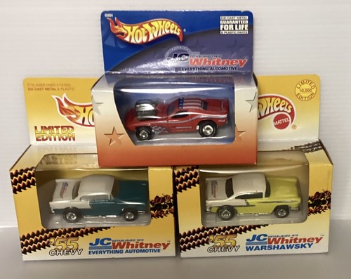 HOT WHEELS JCWhitney Warshawsky,Lot Of 2 ‘ 55 Chevy Limited Edition ...
