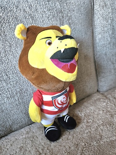 Gloucester Rugby Lion Mascot Kingsley - Soft Plush Collectable Teddy ...