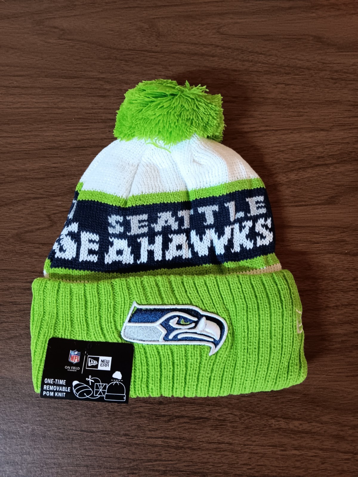 Authentic New Era Seattle Seahawks On Field Sport Knit Beanie Cold ...