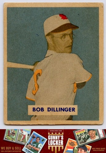 1949 Bowman #143 Bob Dillinger Printed name on back | eBay