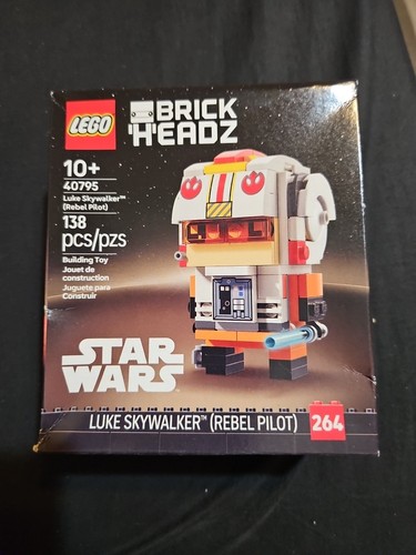 LEGO Brickheadz 40795 Star Wars Luke Skywalker Rebel Pilot - New Sealed ...