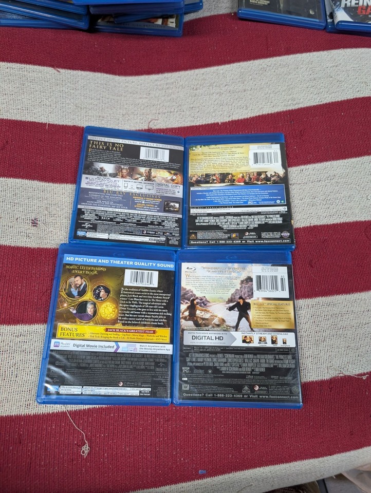 Disney Fantasy Adventure Blu Ray Movie Lot The Princess Bride/Snow ...