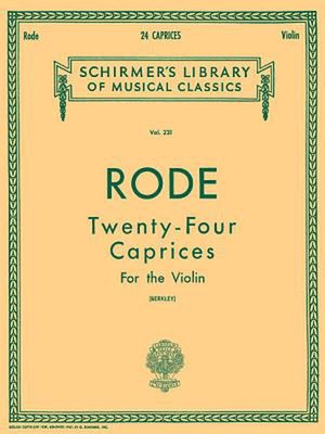 24 Caprices: Violin and Piano by Rode Pierre (English) Paperback Book ...