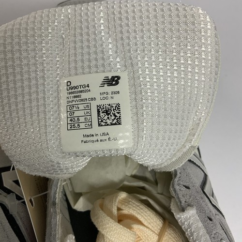 New Balance 990v4 Made in USA Grey Black Teddy Santis U990TG4 Size 7.5 ...