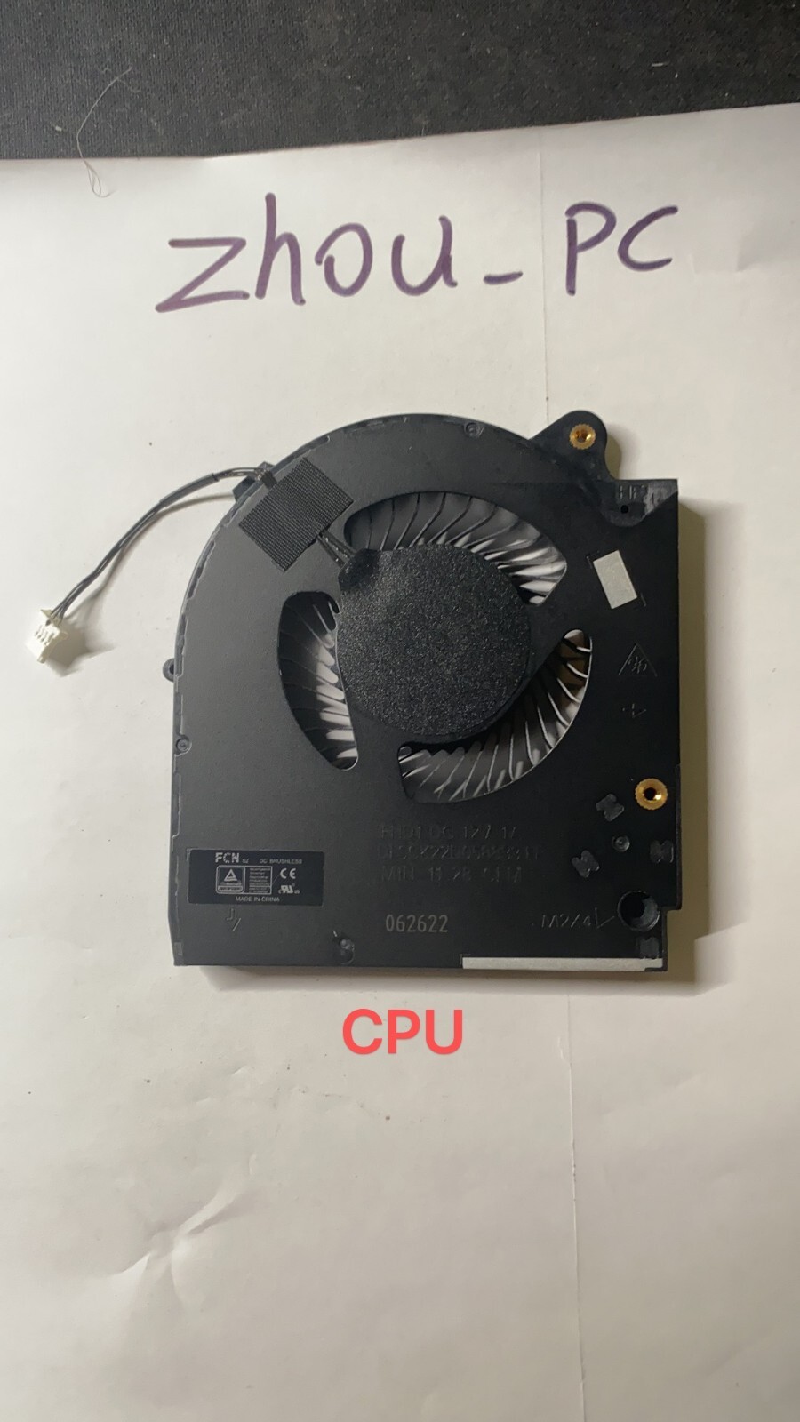CPU GPU Cooling replacement cooler Fan for Dell Alienware Ryzen Laptop ...