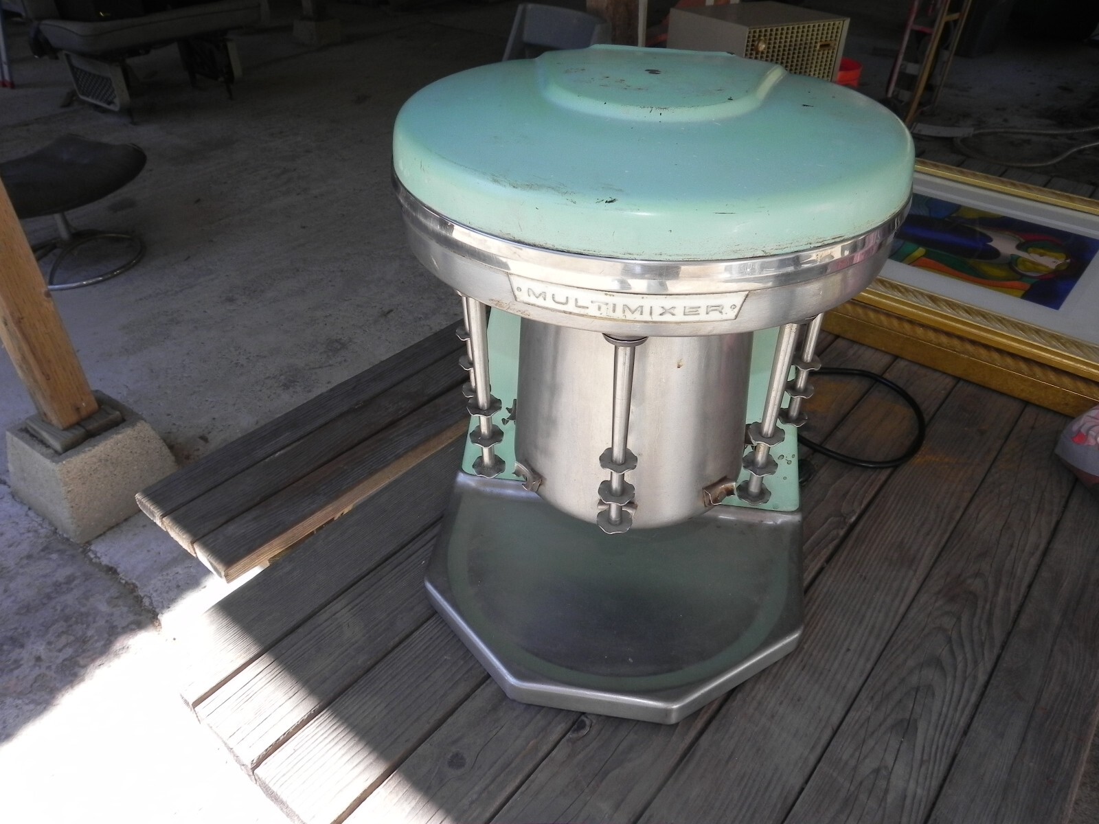 Vintage MultiMixer 5 Head Jadeite Milkshake Mixer/Maker/Soda Fountain ...