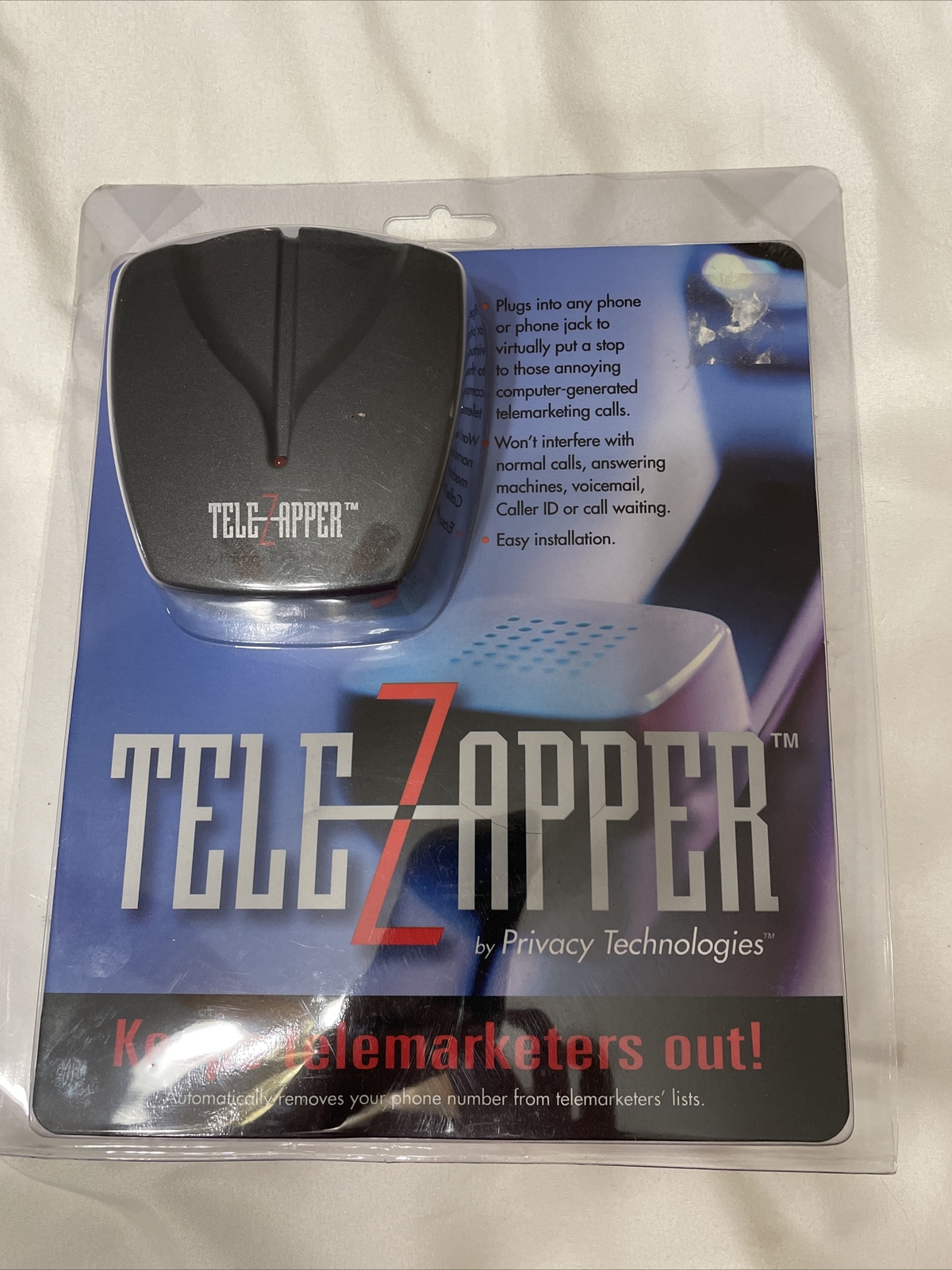 THE TELEZAPER Call Blocker Telemarketer New In Original Package | eBay